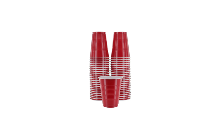 VASOS PLASTICOS DESCARTABLES ROJOS 500 ML - 50 UNIDADES - UNIVERSO MAGICO